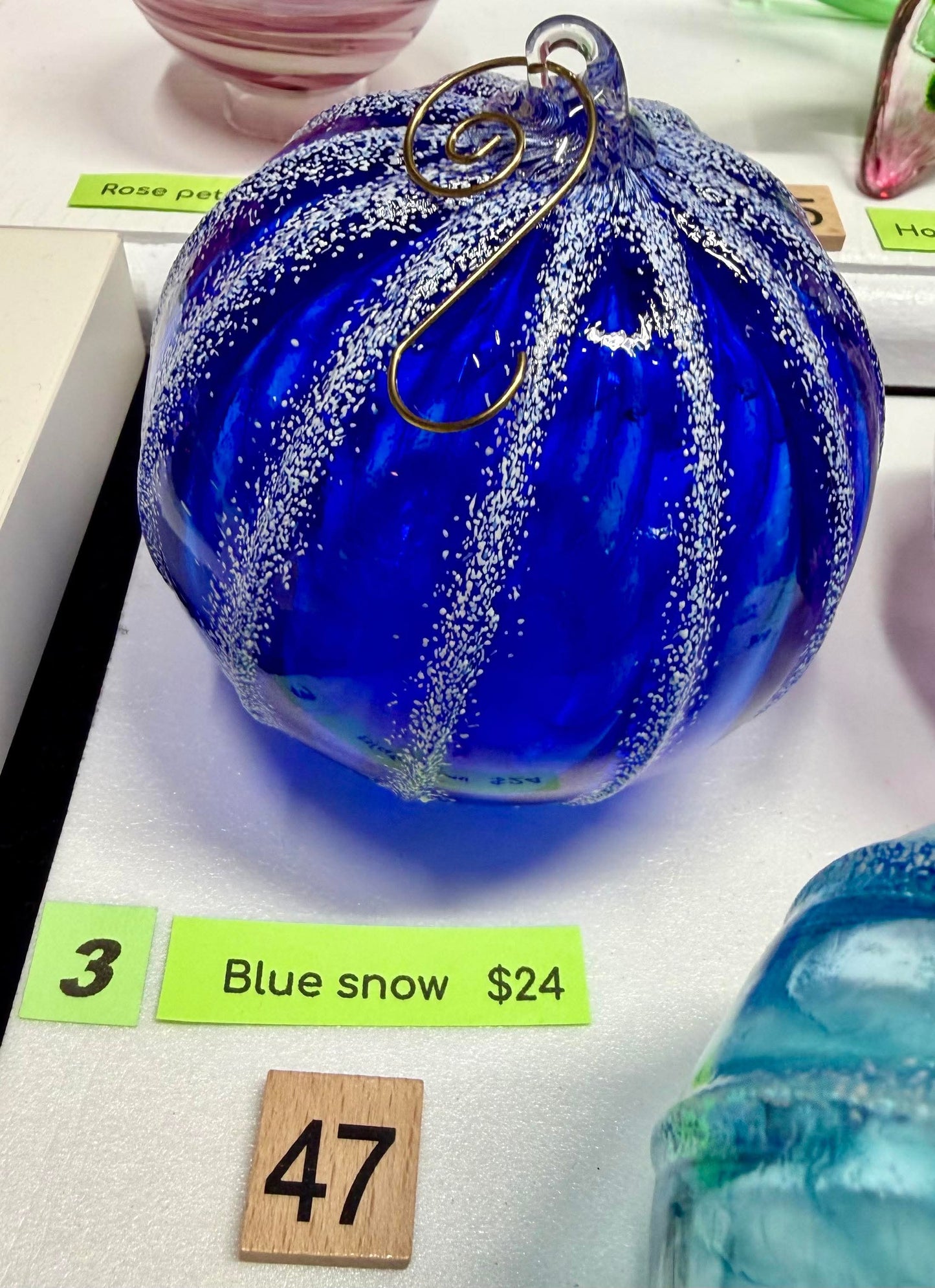 Stein Copy) #47 Blue Snow- 12/10/2025 – Keith Cerone Glass